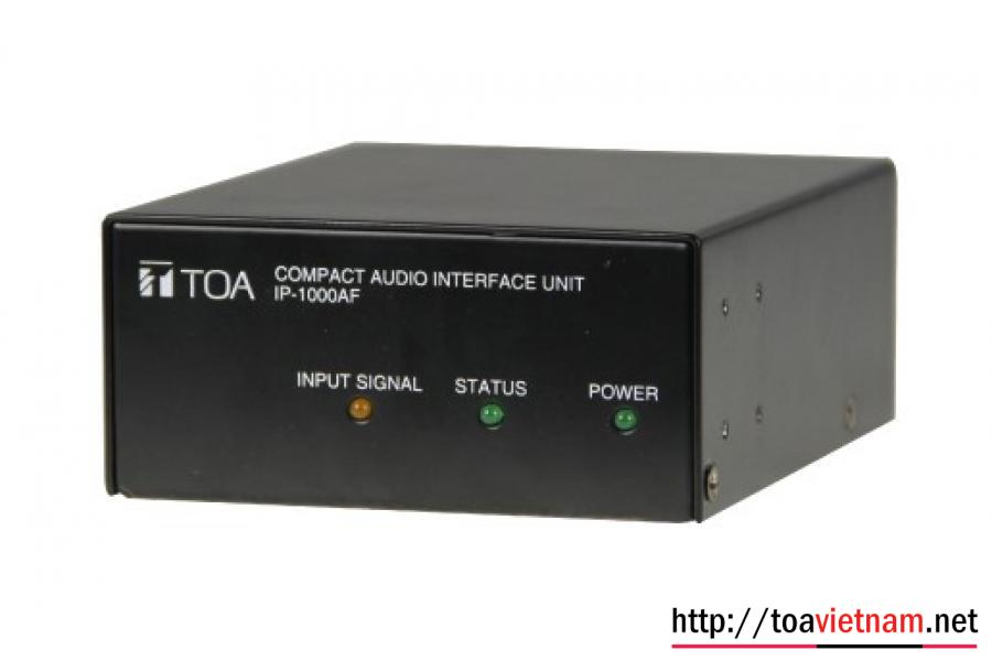Bộ giao diện âm thanh IP: TOA IP-1000AF - toavietnam.net