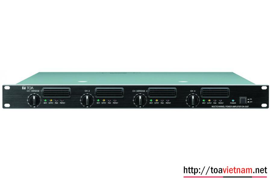 Tăng âm số 4 kênh 4x250W trở kháng cao: TOA DA-250FH