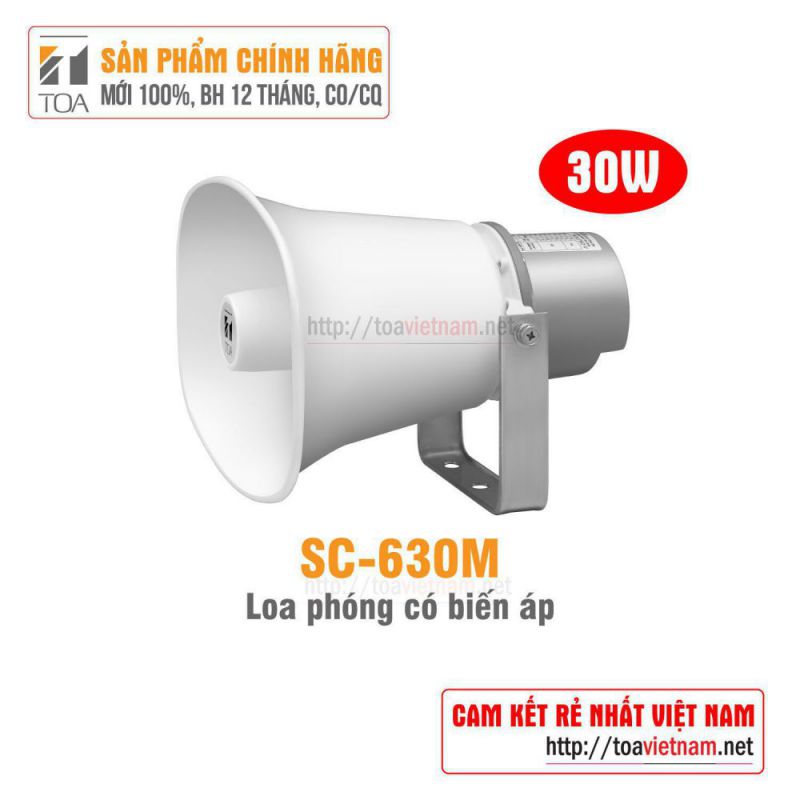 Loa nén 30W trở kháng cao: TOA SC-630M - toavietnam.net